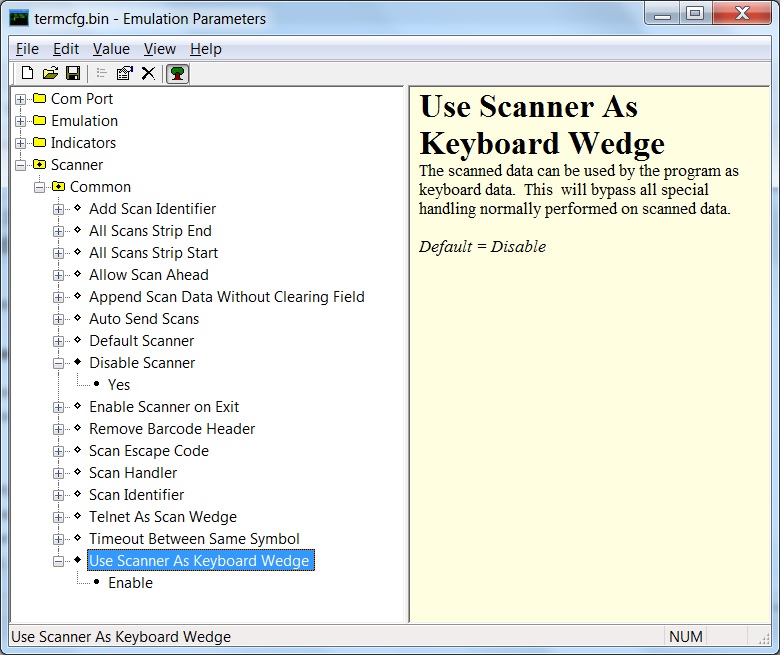 Activación del escaner en un Telnet Universal – MOBILIS