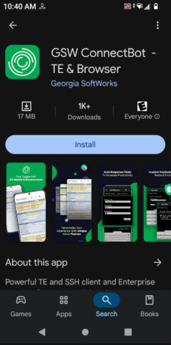 Georgia SoftWorks Android Client – MOBILIS